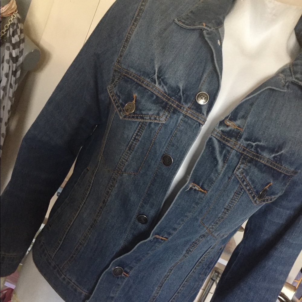 Upcycled Redesign Re Constructed Denim Jacket - Gem